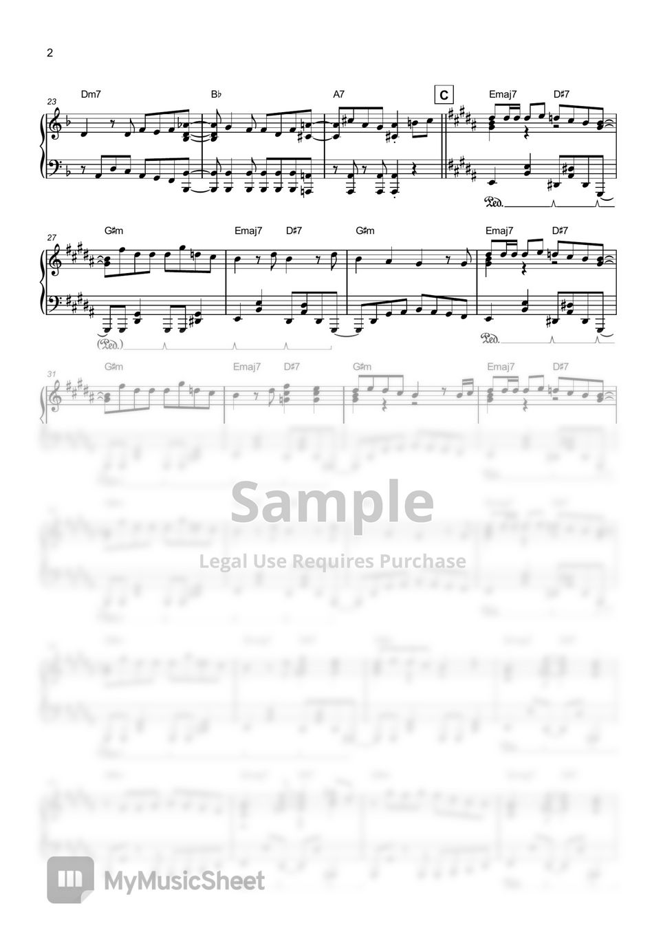 Chinozo - グッバイ宣言(Goodbye Sengen) Sheet Music by THETA PIANO