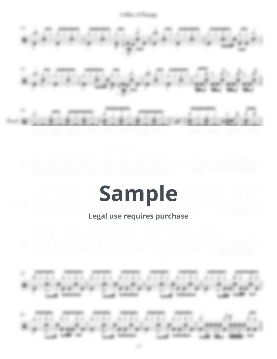 Dream Theater - A Rite of Passage Sheets by Jaslow Drum Sheets