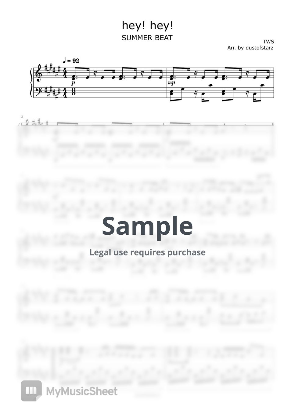 TWS - hey! hey! Sheets by dustofstarz