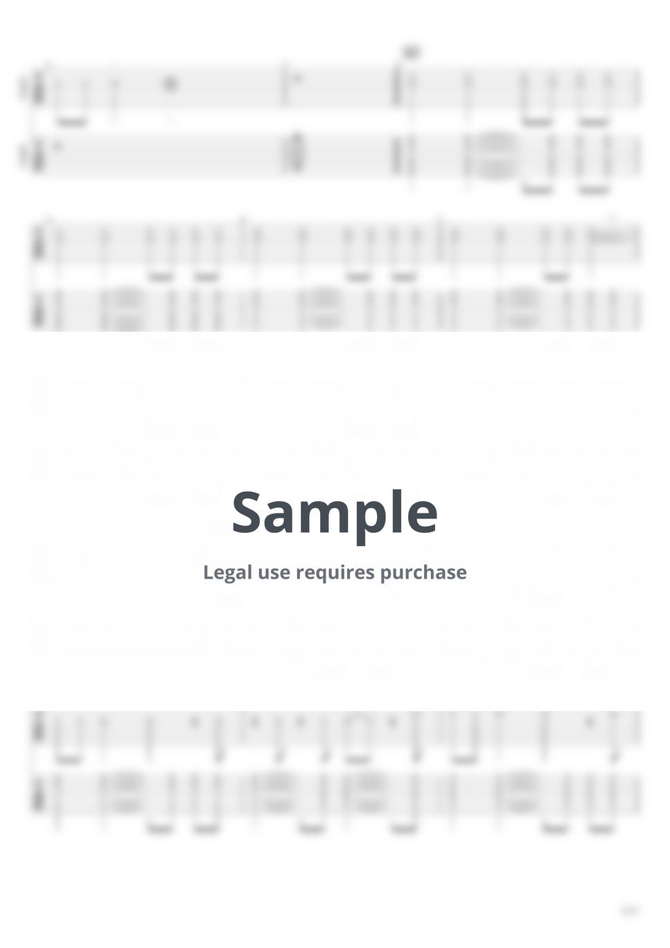 ねぐせ。(Neguse.) - タイムマシンにのって(Taimu Mashin ni Notte)【E.Guit.TAB】 Sheet ...