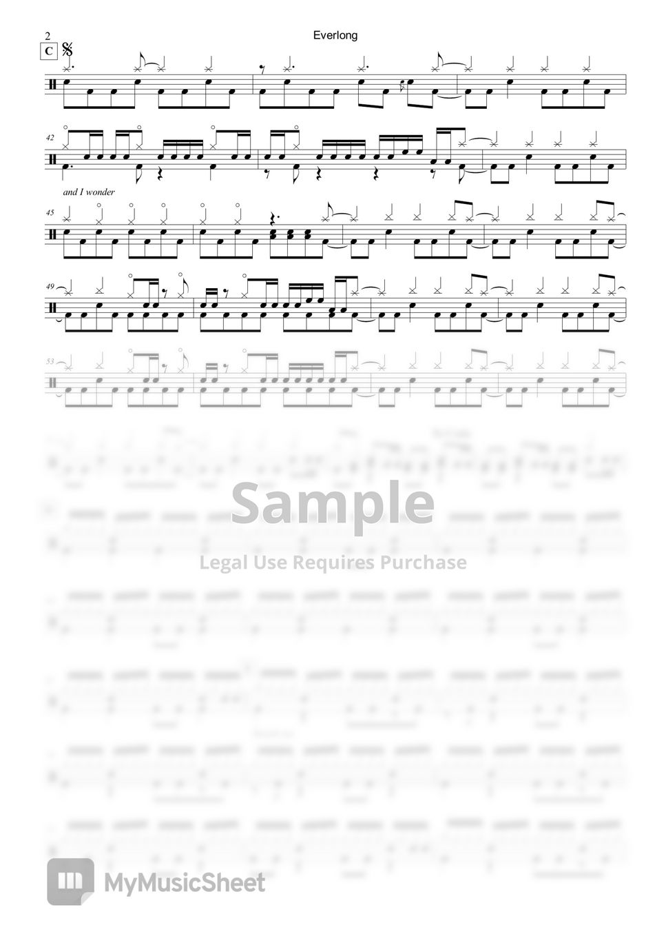 Foo Fighters - Everlong 악보 by Raymond Goh