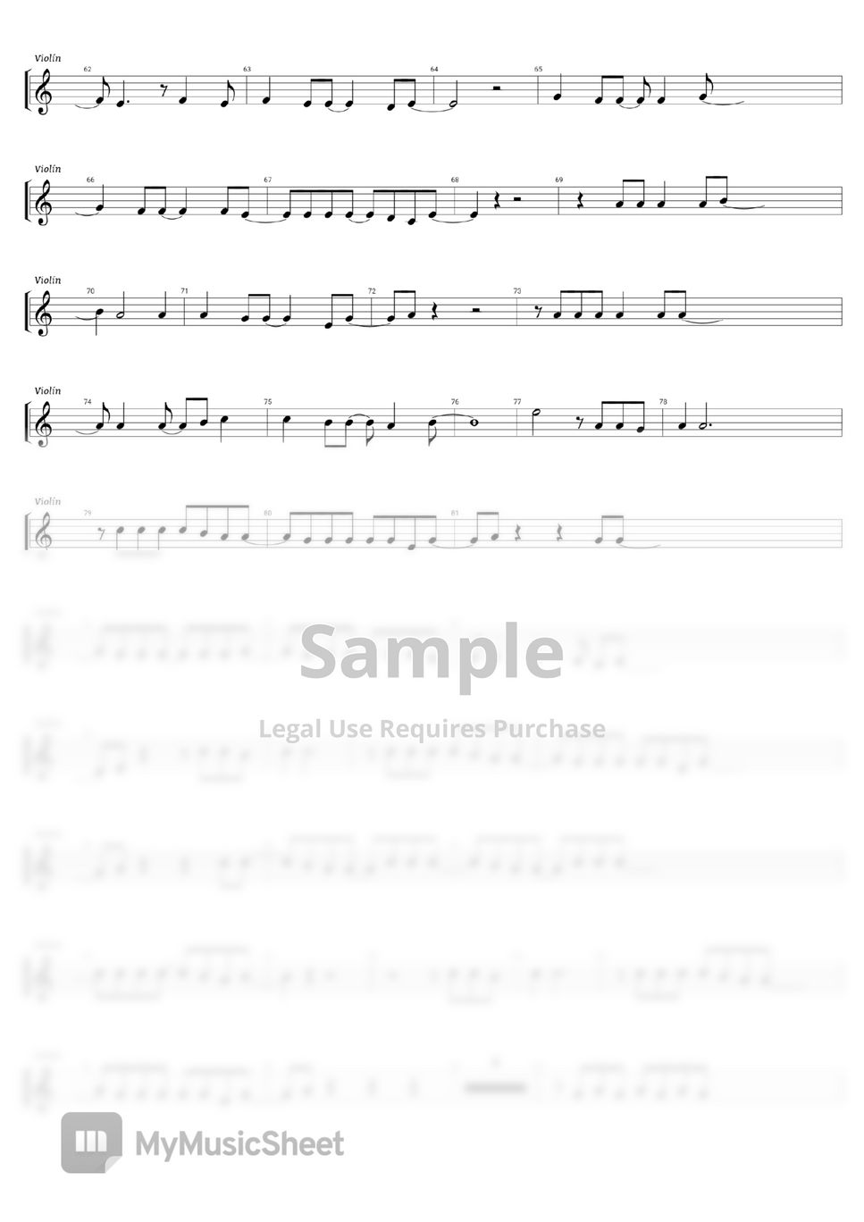 BONNIE TYLER - HOLDING OUT FOR A HERO Sheets by Adela la del violin