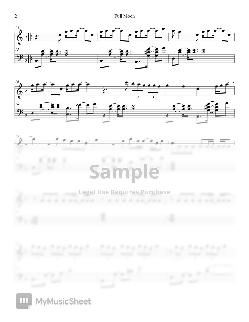 WJSN - Full Moon (+ Easy Key) Sheets by Lunar Piano