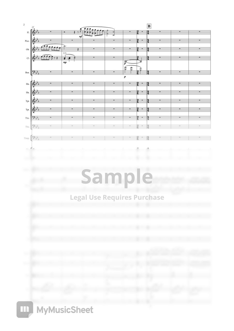Alan Menken - Farewell(Pocahontas) for Orchestra - Full Score Sheet Music by Hai Mai