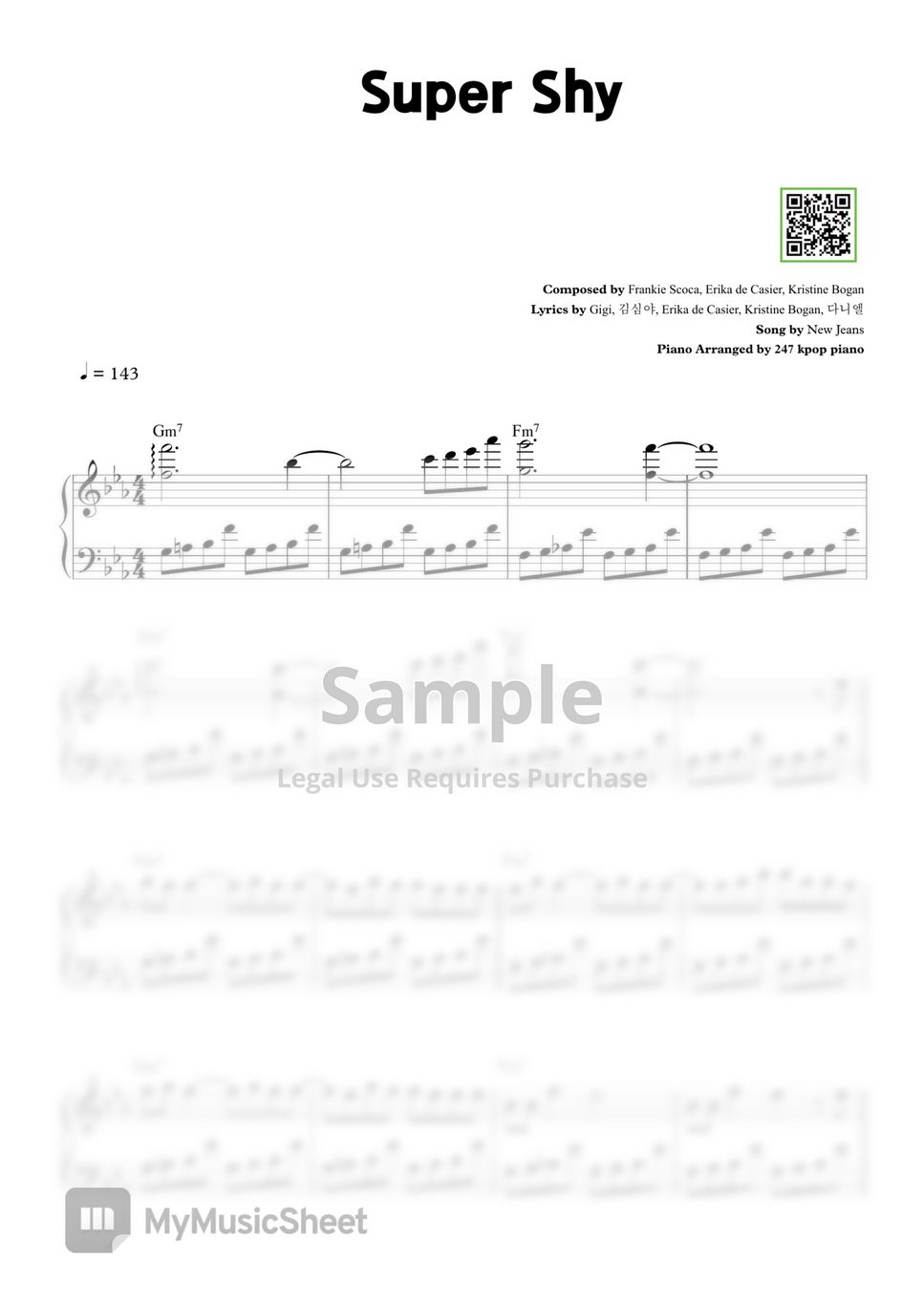 New Jeans - Super Shy Hoja by 247KpopPiano