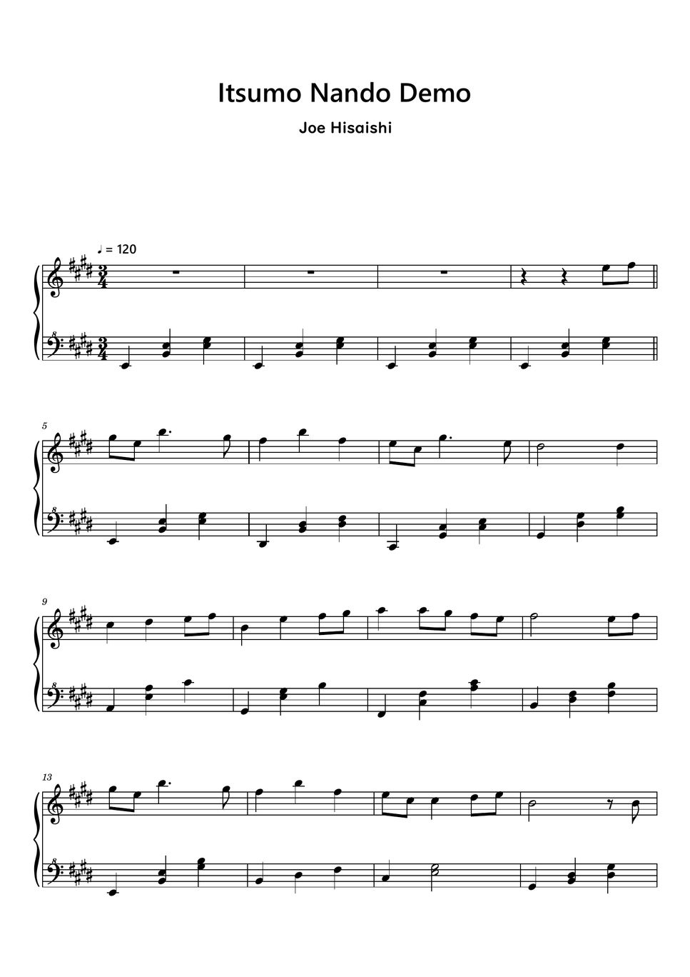 Kimura Yumi - Itsumo nando demo (Always with me) (Sheet Music, MIDI ...