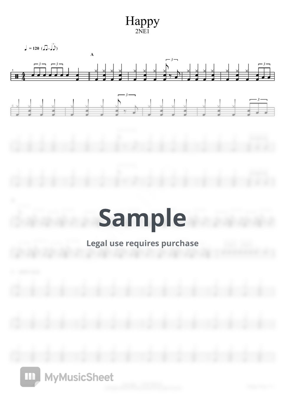 2NE1 - Happy Sheets by COPYDRUM