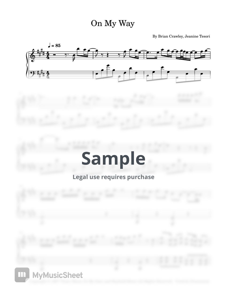 Alan Walker - On My Way 악보 by Piano Go Life