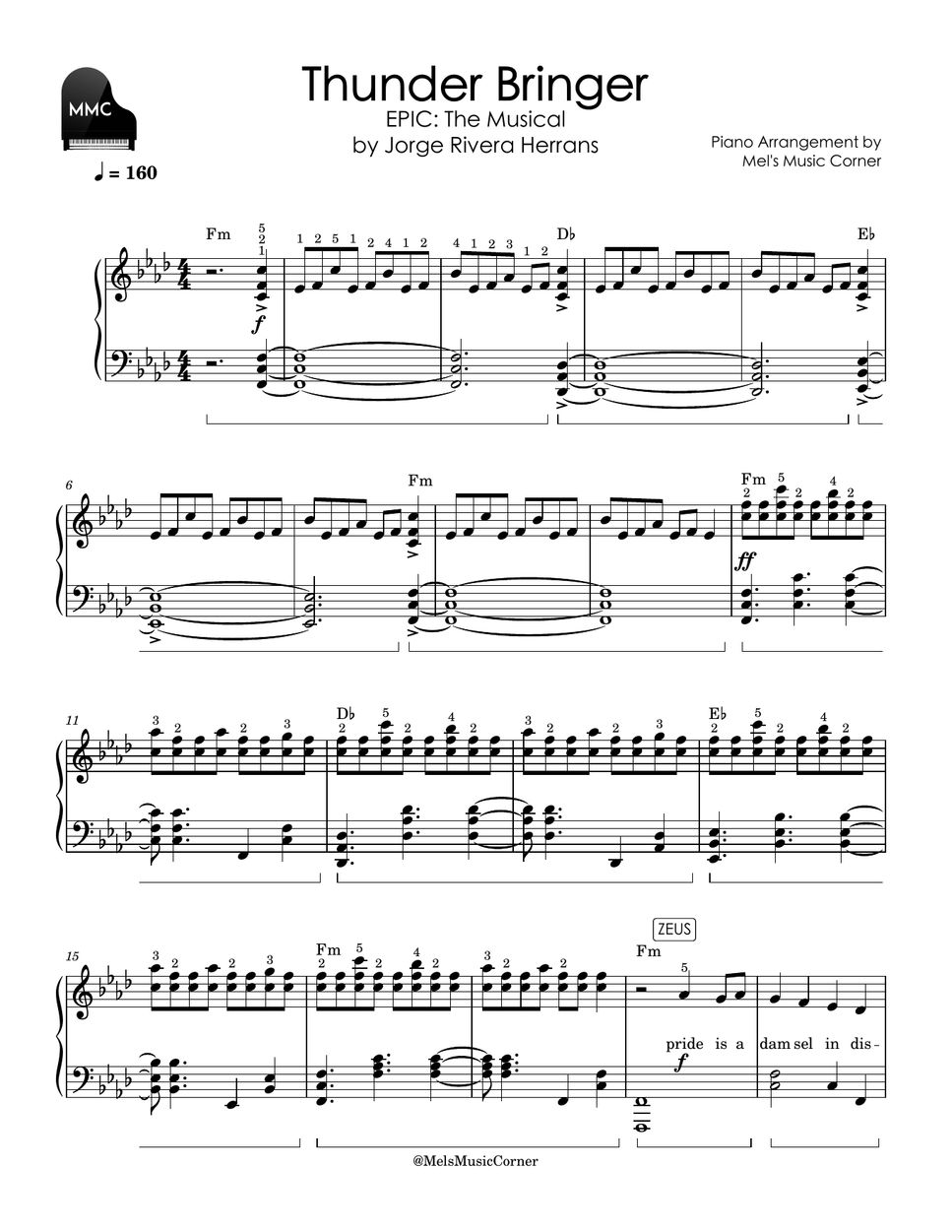 Jorge Rivera-Herrans - Thunder Bringer - EPIC: The Musical (The Thunder ...