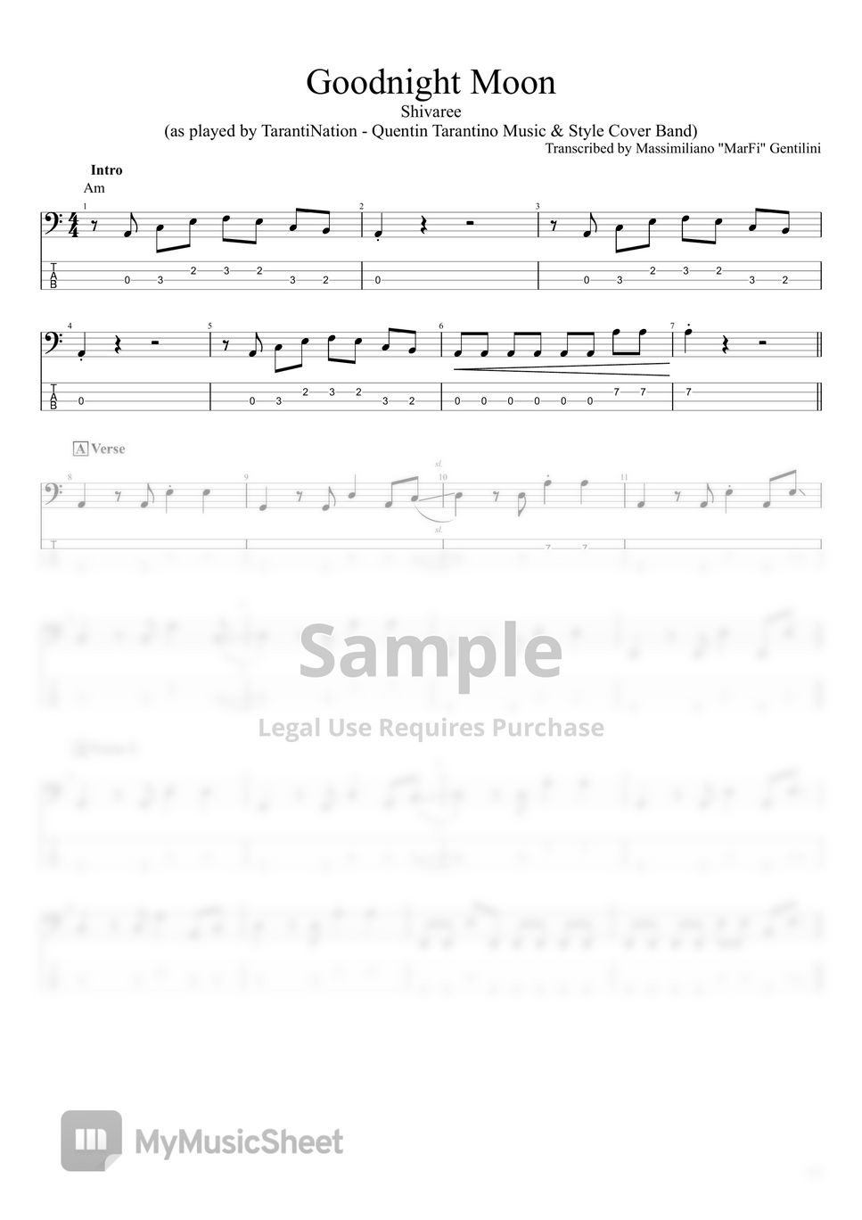 Shivaree - Goodnight moon Sheets by Massimiliano Gentilini