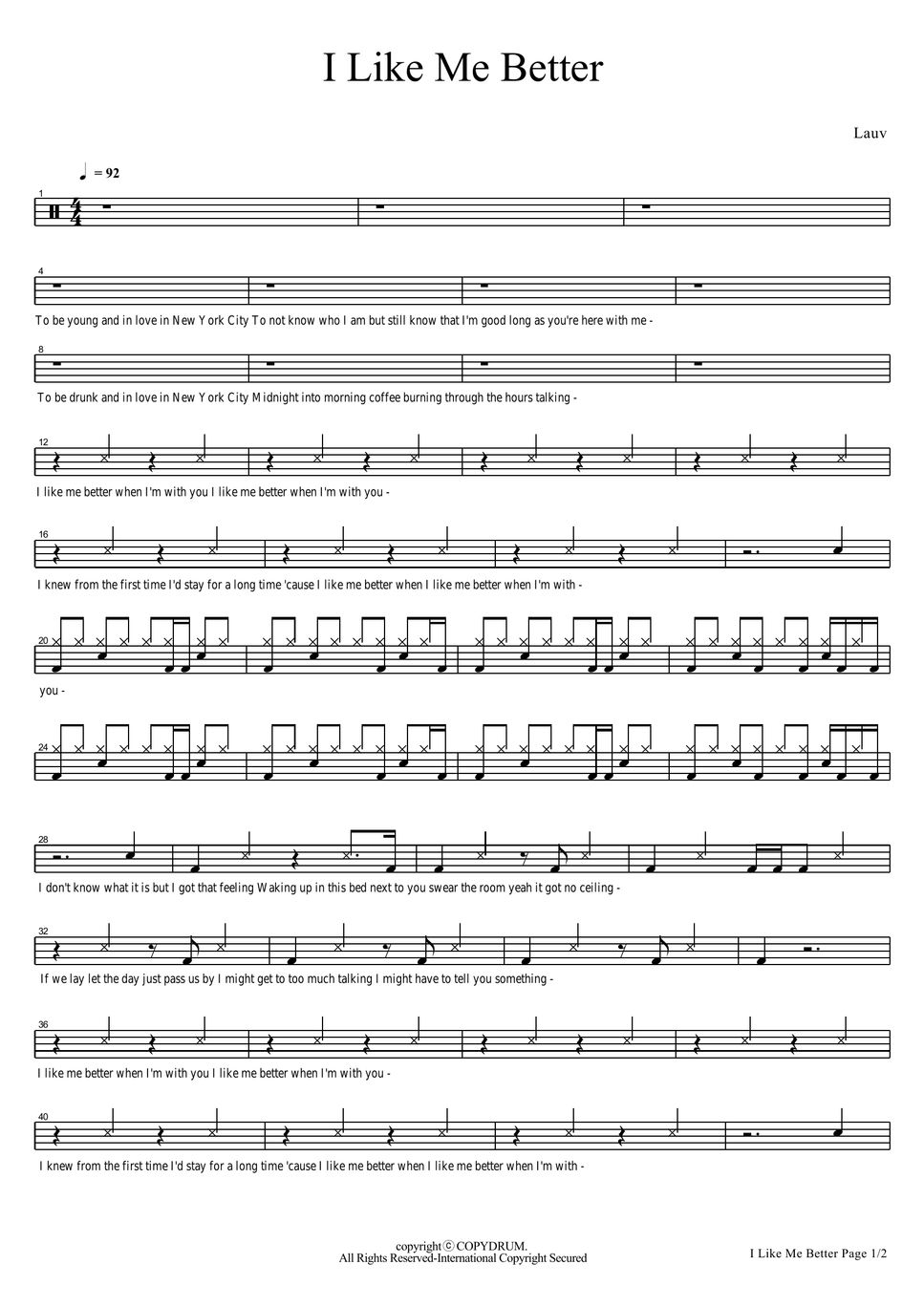 Lauv - I Like Me Better แผ่น by COPYDRUM