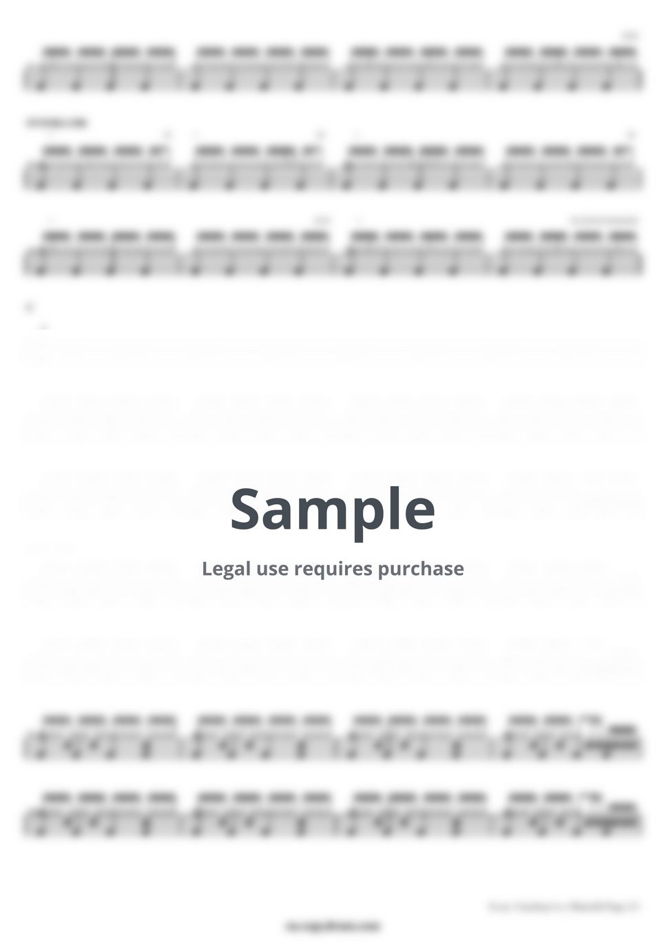 Coldplay - Every Teardrop Is a Waterfall Sheet Music by COPYDRUM