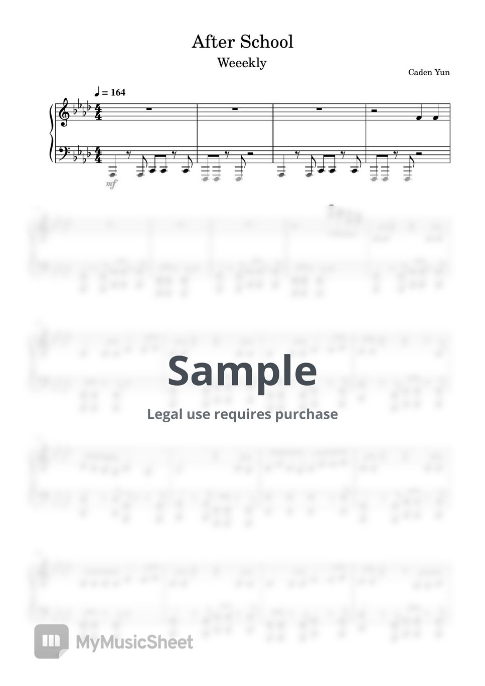 Weeekly - After School Sheets by Caden Yun