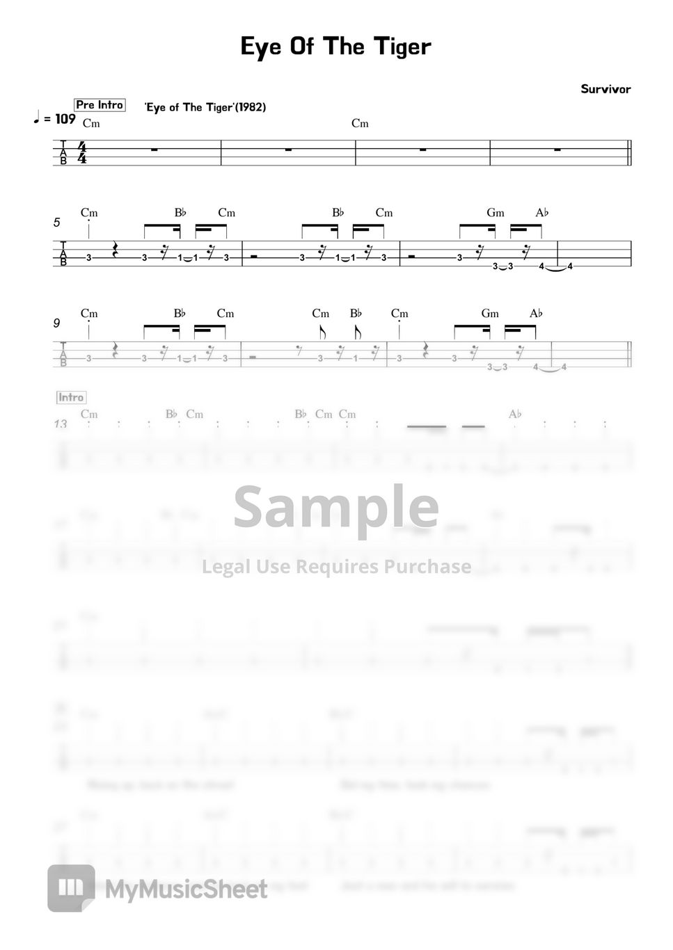 Survivor Eye Of The Tiger