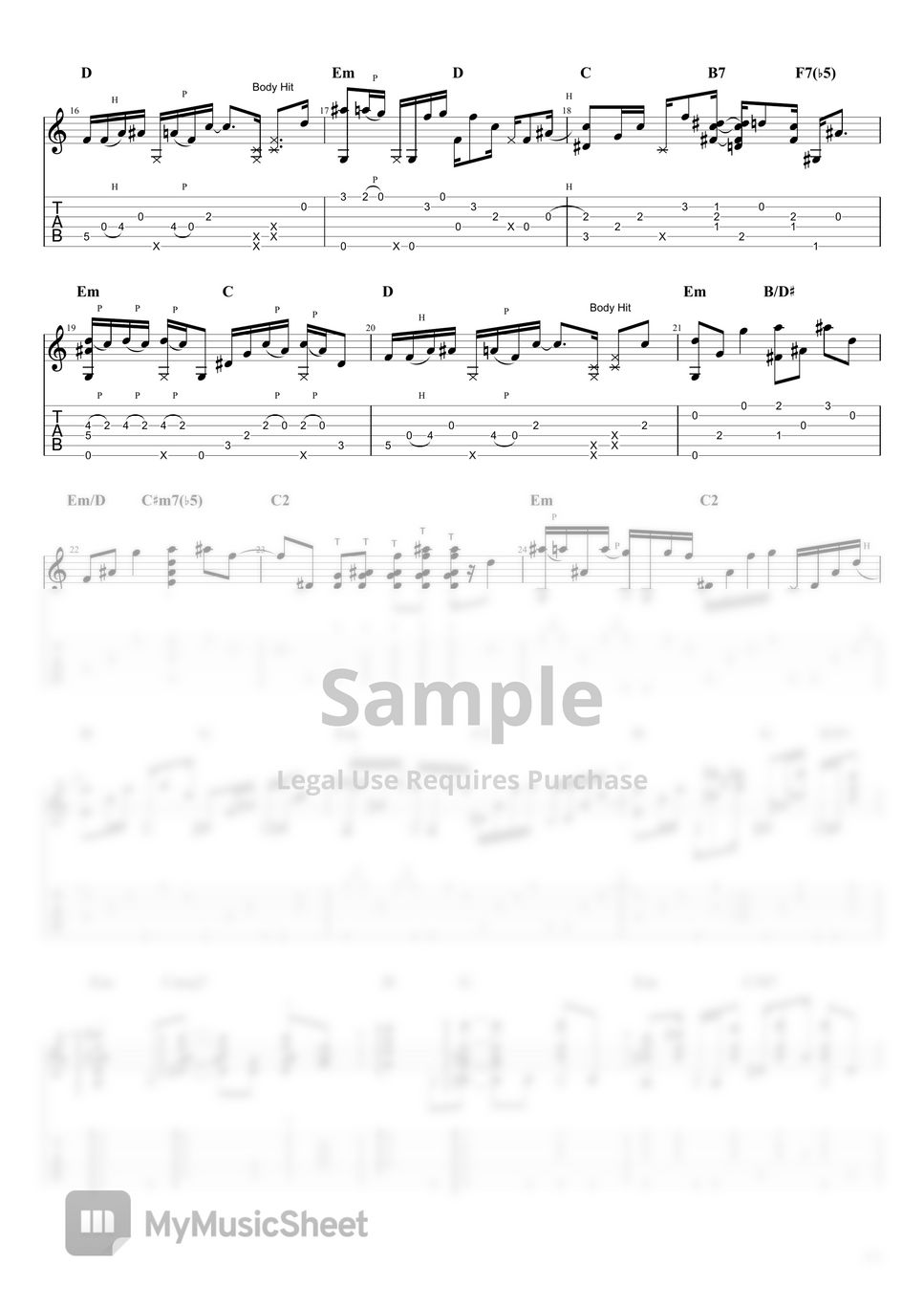 헤이즈 - you're cold Sheet by David Chun