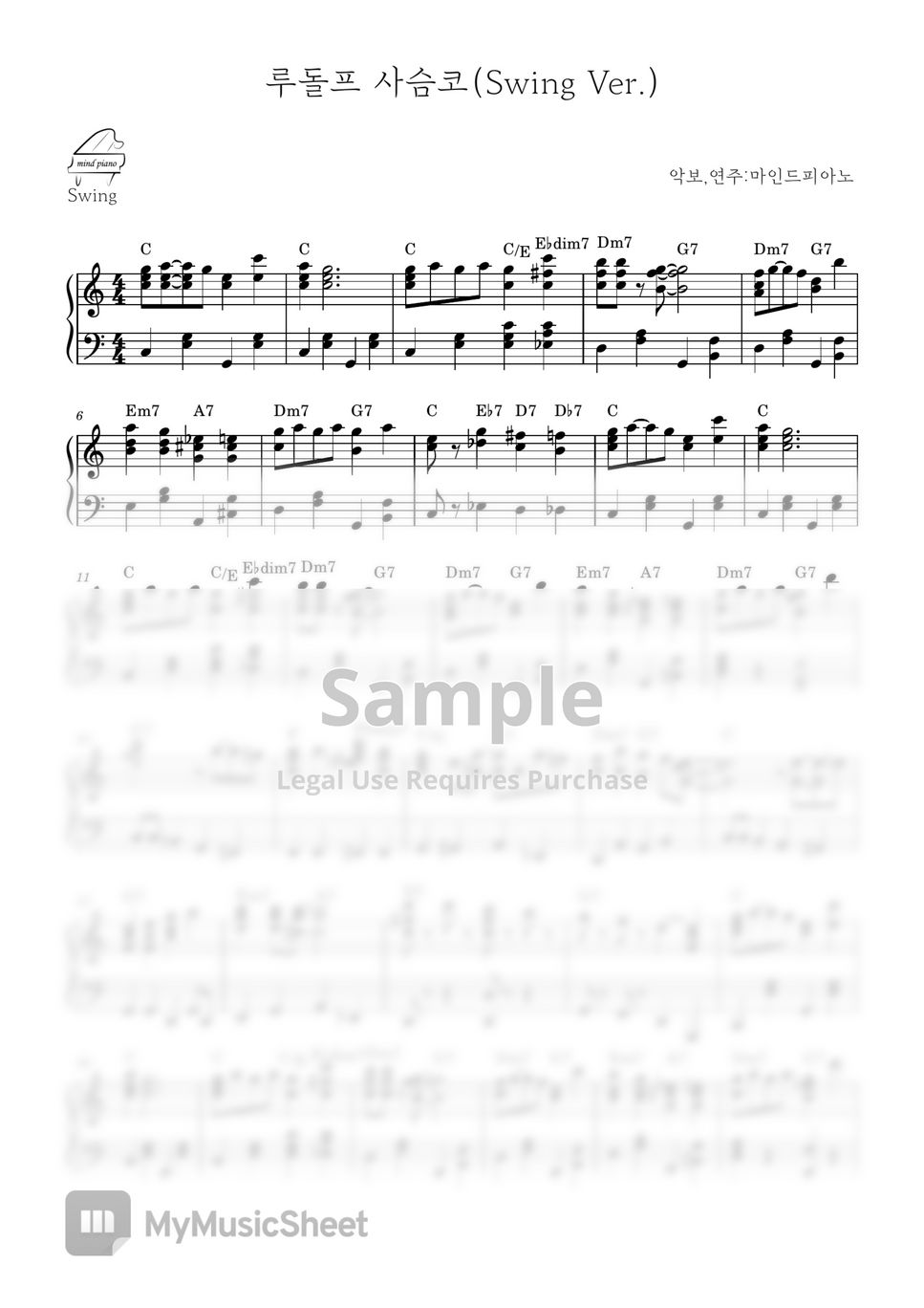 Robert Lewis May - Rudolph The Red Nosed Reindeer(Jazz Ver.) Sheets by ...