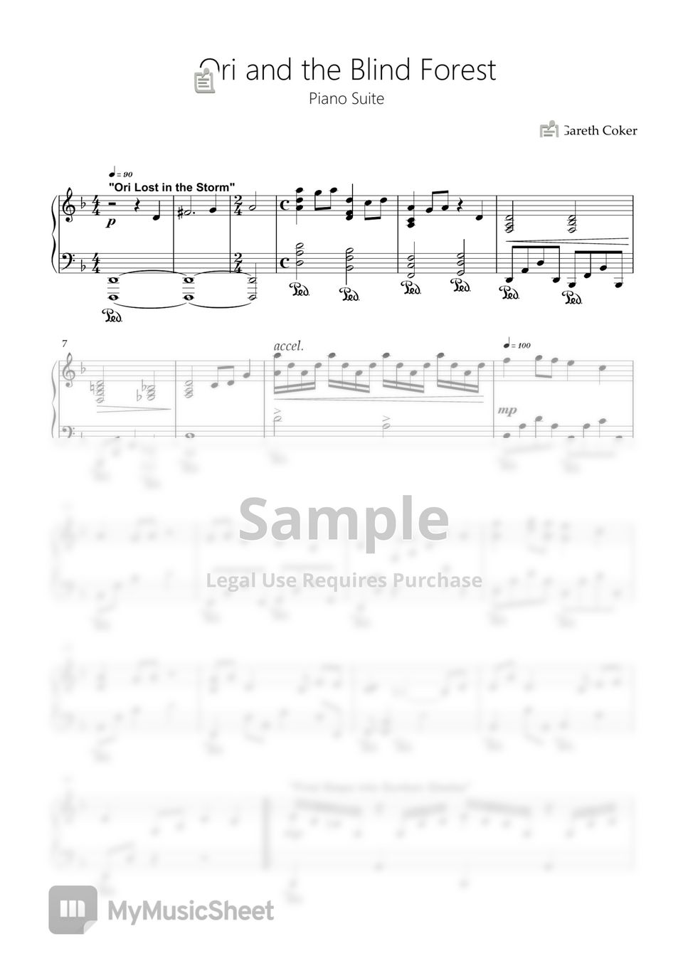 Ori and the Blind Forest [Piano Suite] OST Sheet Music