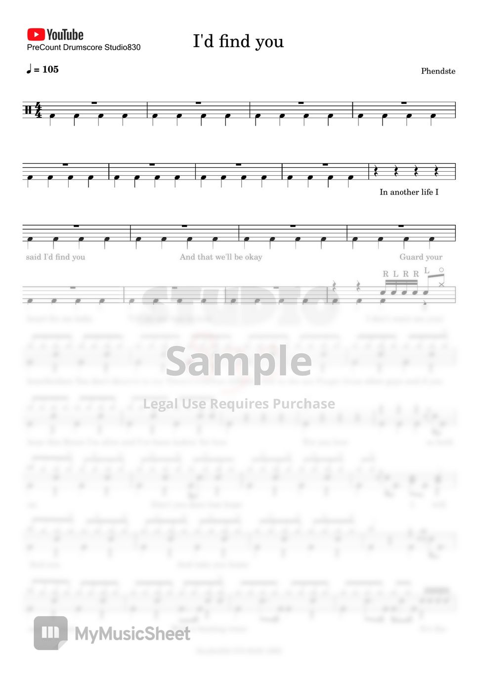 phendste - I'd find you Sheets by Studio830