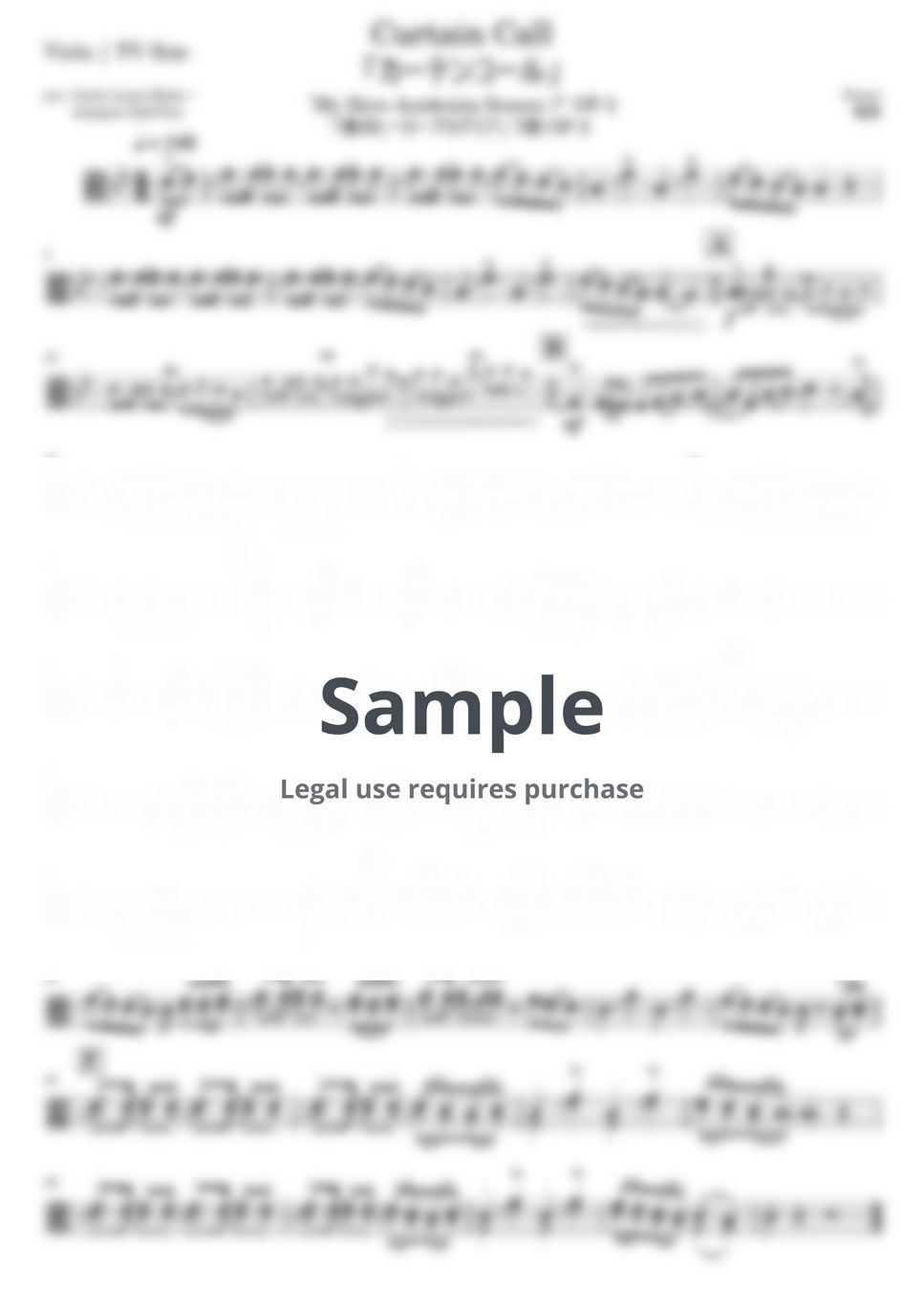 Yuuri - Curtain Call | "My Hero Academia Season 7" OP 2 Sheets by co-neko