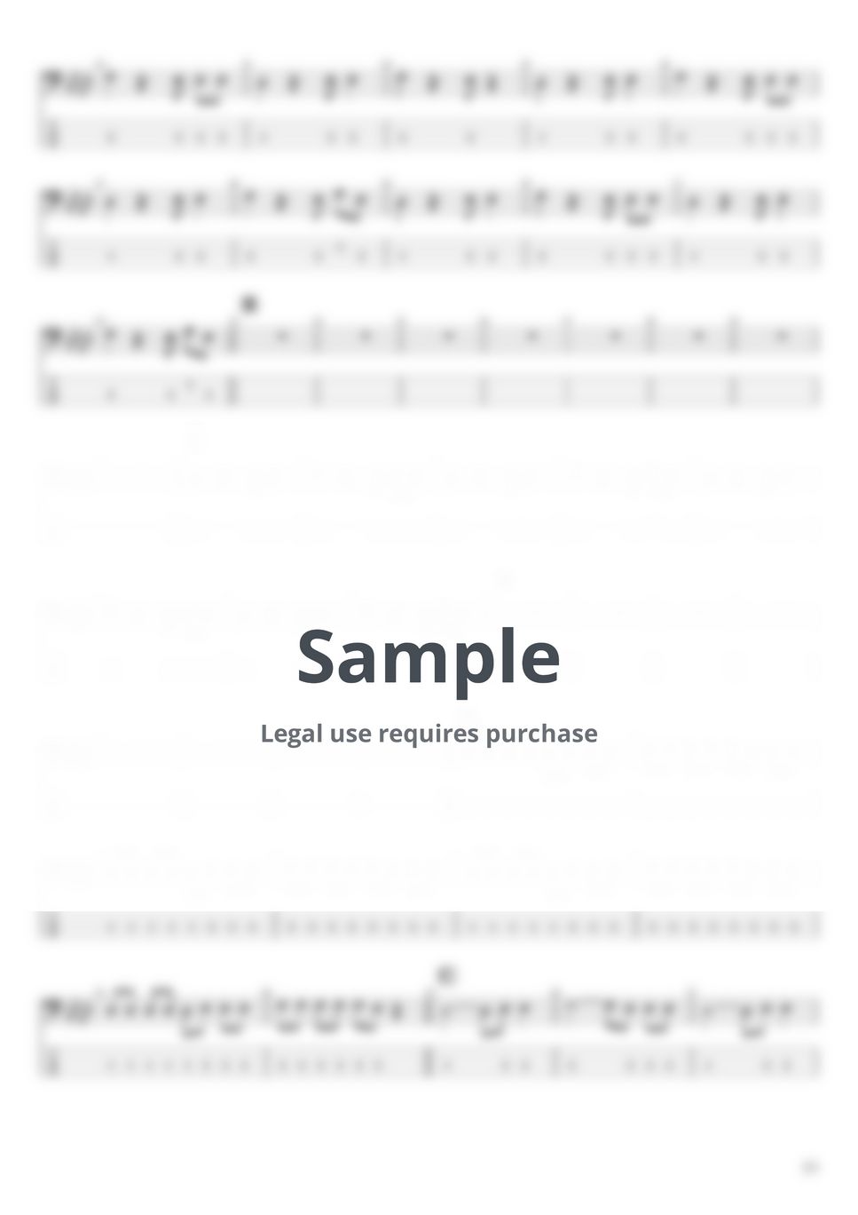 The Chainsmokers - Closer ft. Halsey Tab + 단선 악보 by BassBlur