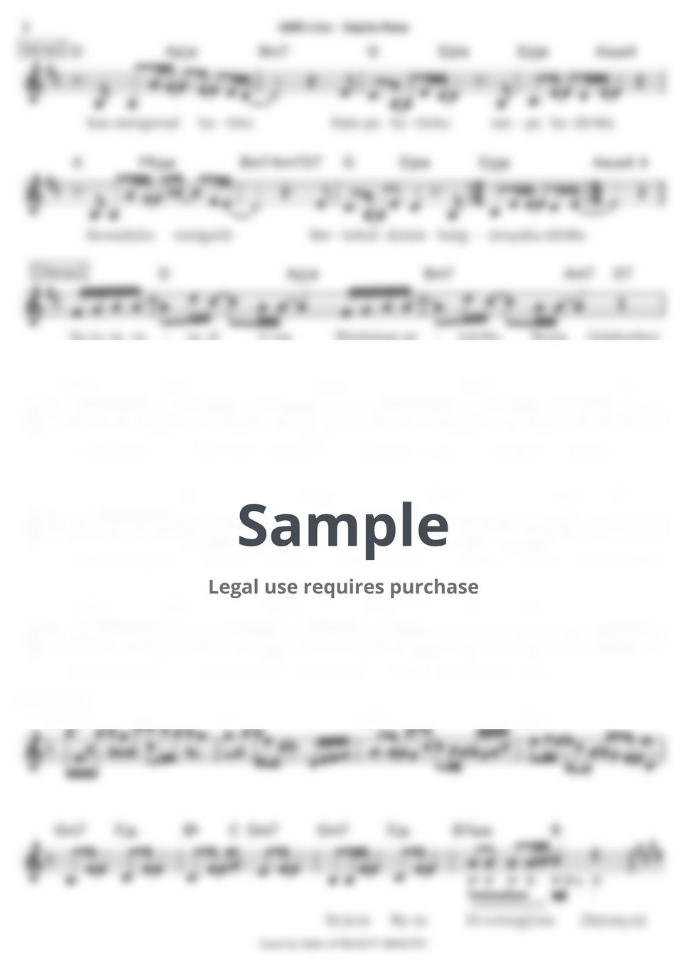 GMS Live - Sejuta Rasa (Lead Sheet) Sheets by GMS Live