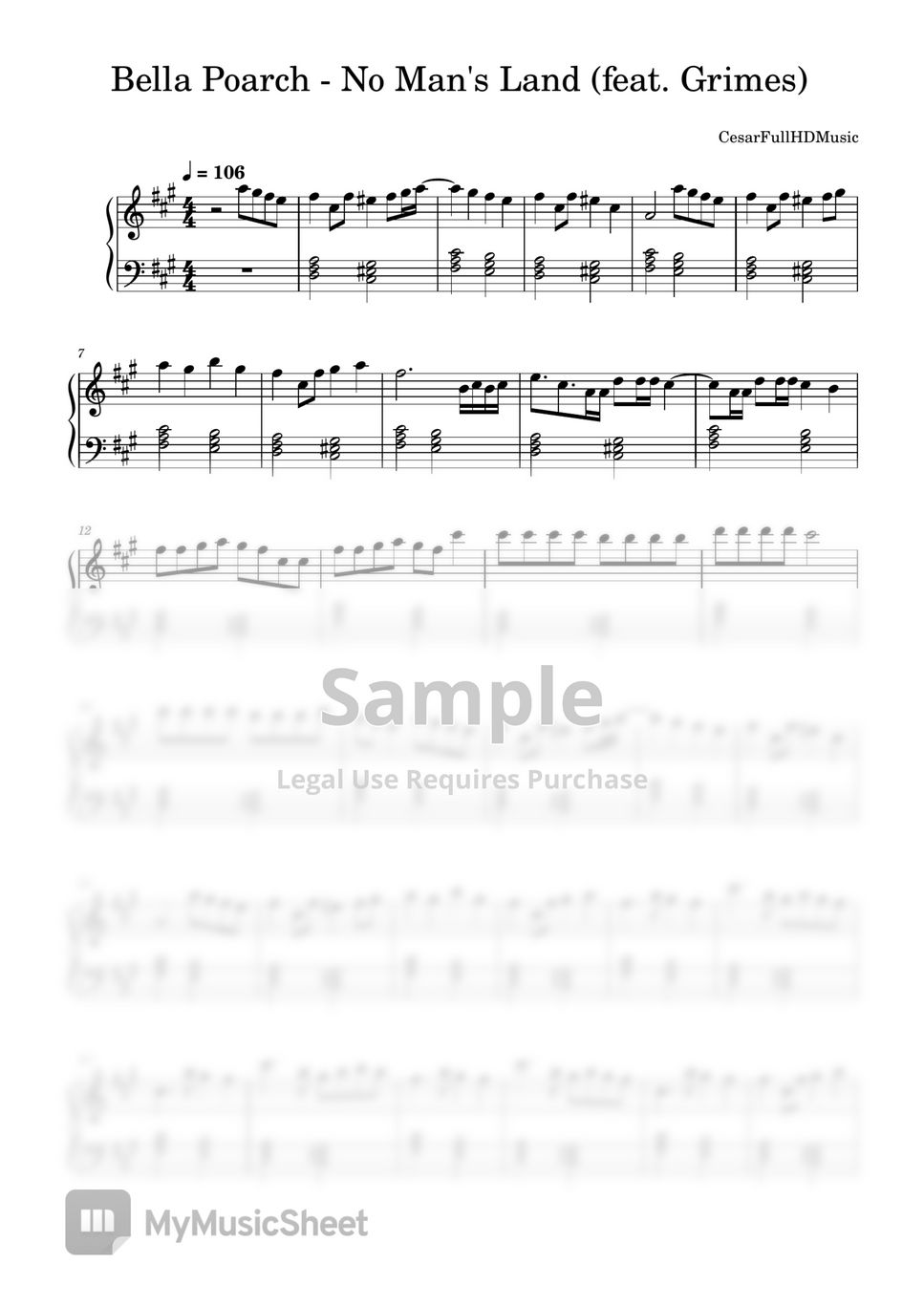 Bella Poarch - No Man's Land Sheets