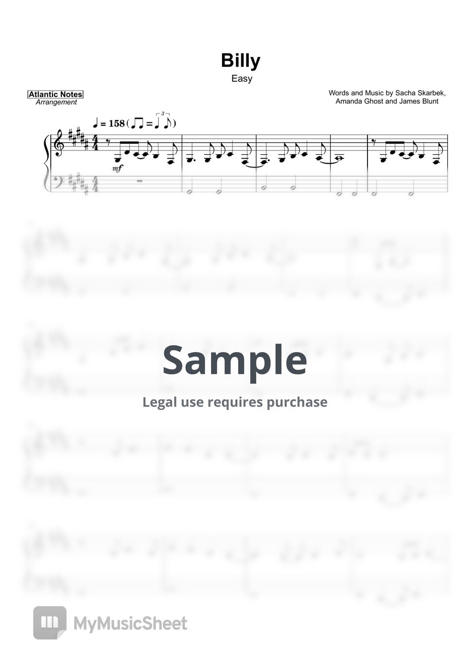 James Blunt - Billy Sheets by Atlantic Notes