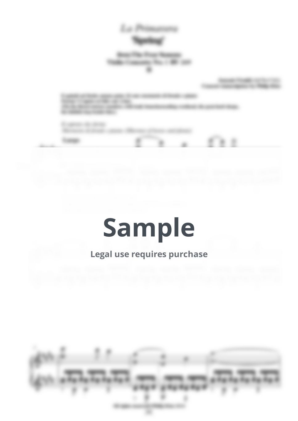 Antonio Vivaldi - Vivaldi's The Four Seasons La Primavera 'Spring' 2nd ...