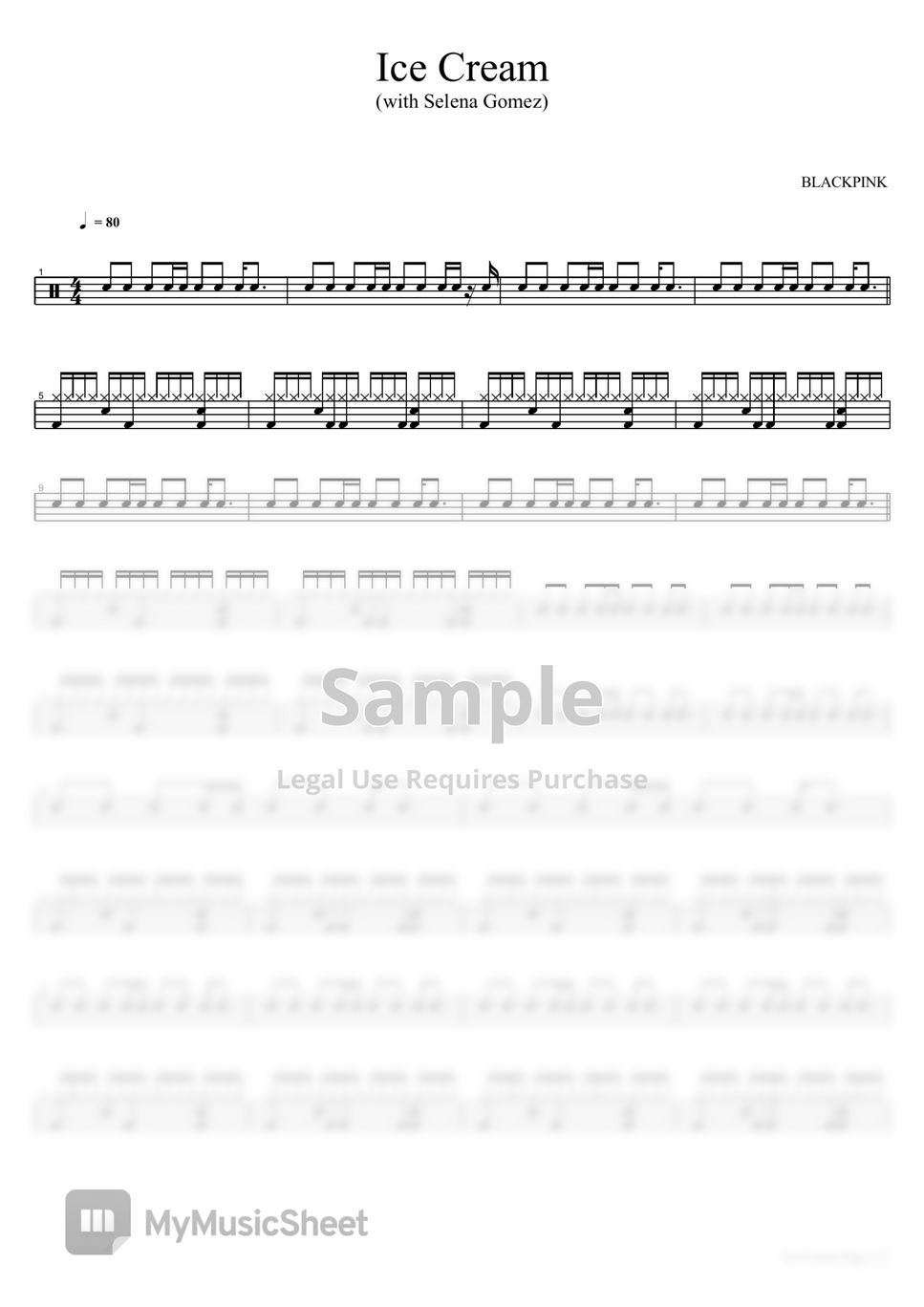 BLACKPINK - Ice Cream Sheets by COPYDRUM