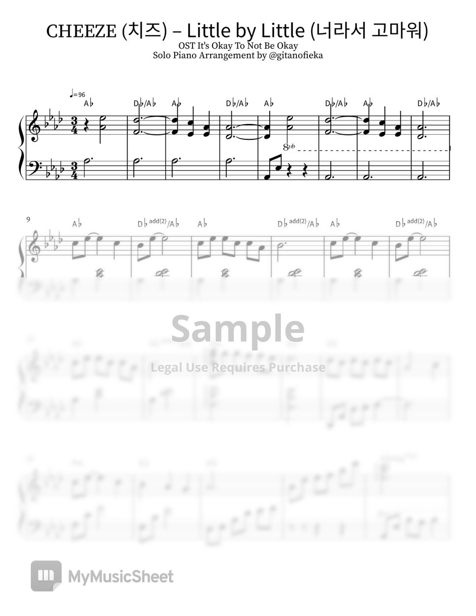 CHEEZE (치즈) - Little by Little (너라서 고마워) - It’s Okay to Not Be Okay OST 사이코지만 괜찮아 OST Part.6 ...