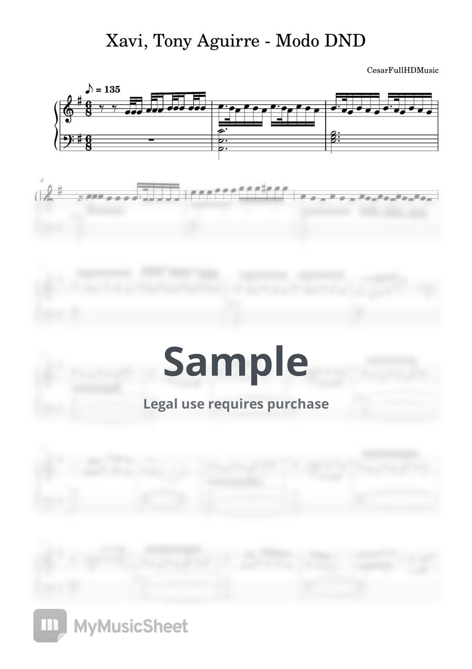 Xavi, Tony Aguirre - Modo DND Sheets