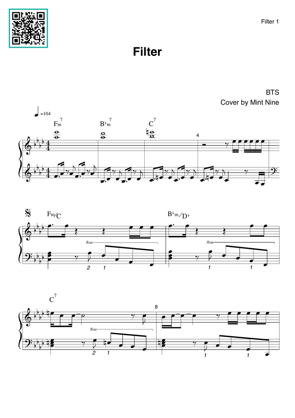 BTS - Filter Sheets by Mint Nine