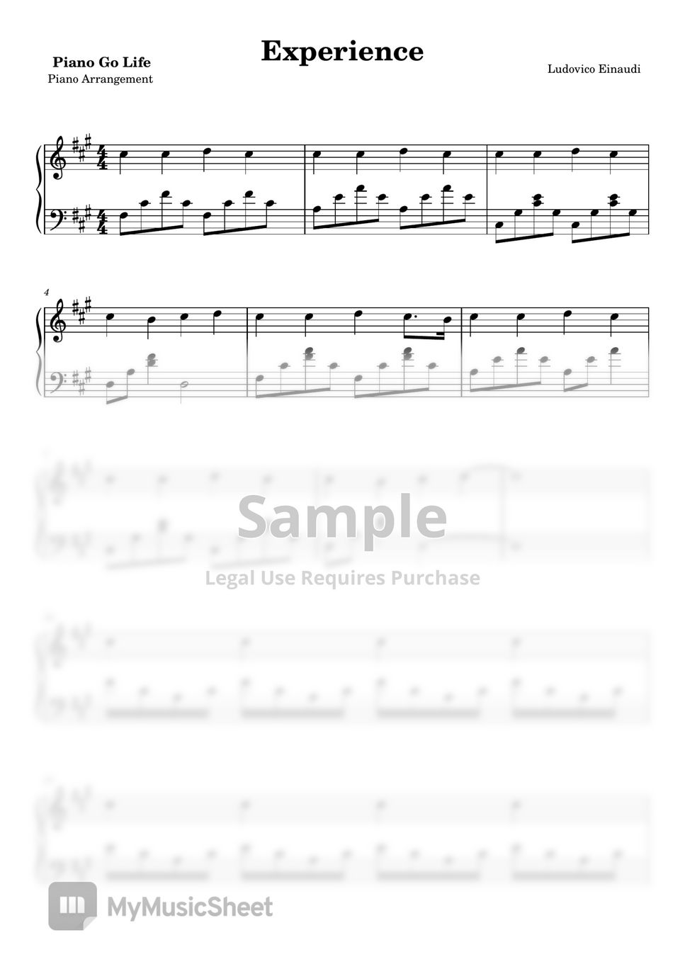 Ludovico Einaudi - Experience Nuty by Piano Go Life