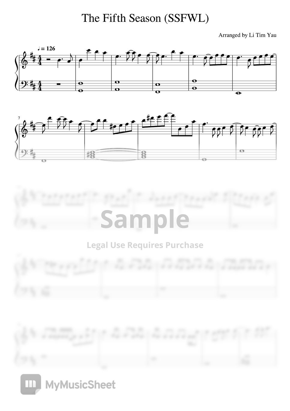 OH MY GIRL (오마이걸) - The Fifth Season (SSFWL) (다섯 번째 계절) (Piano Cover ...