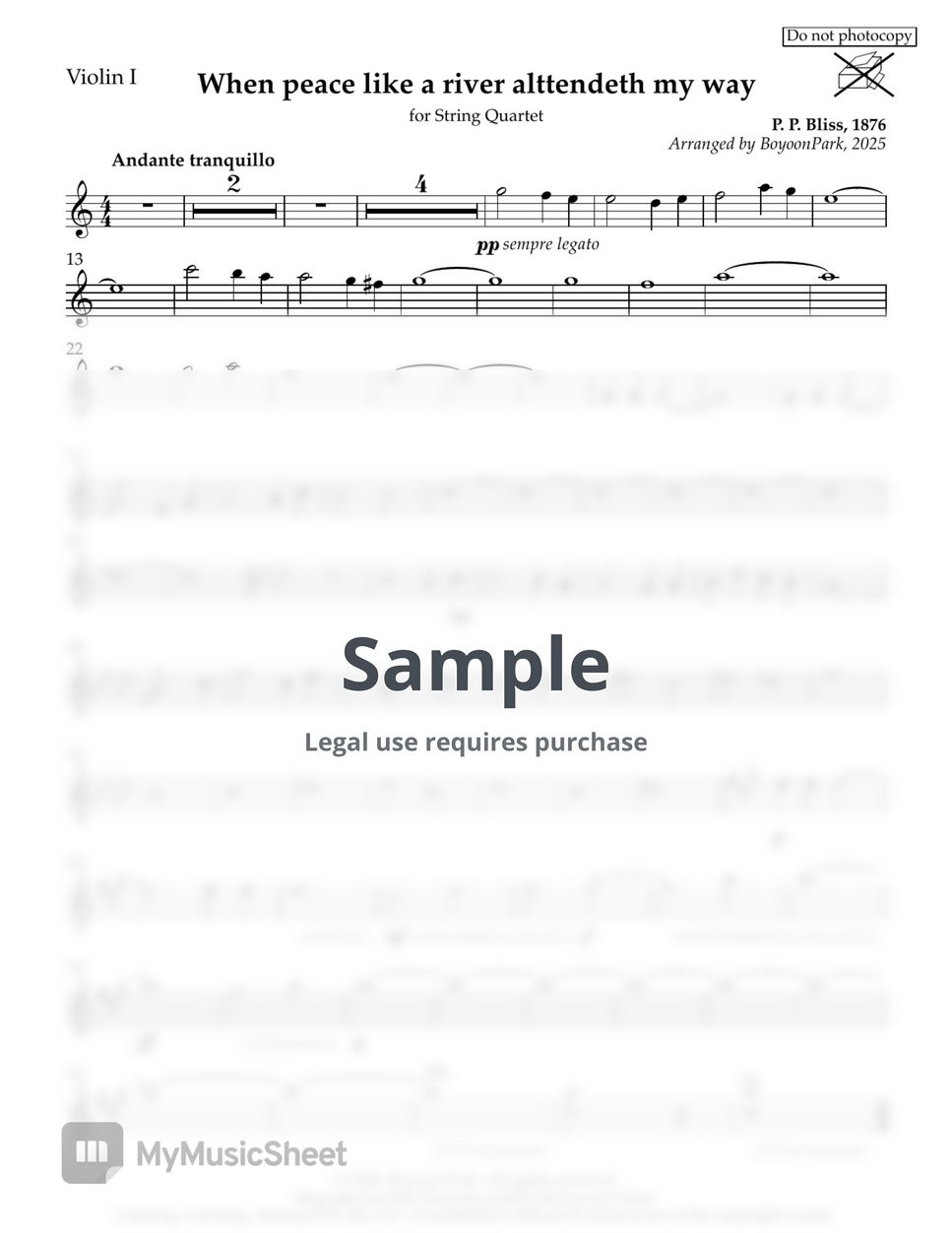 P. P. Bliss - [Hymn] When peace like a river / It is well with my soul ...