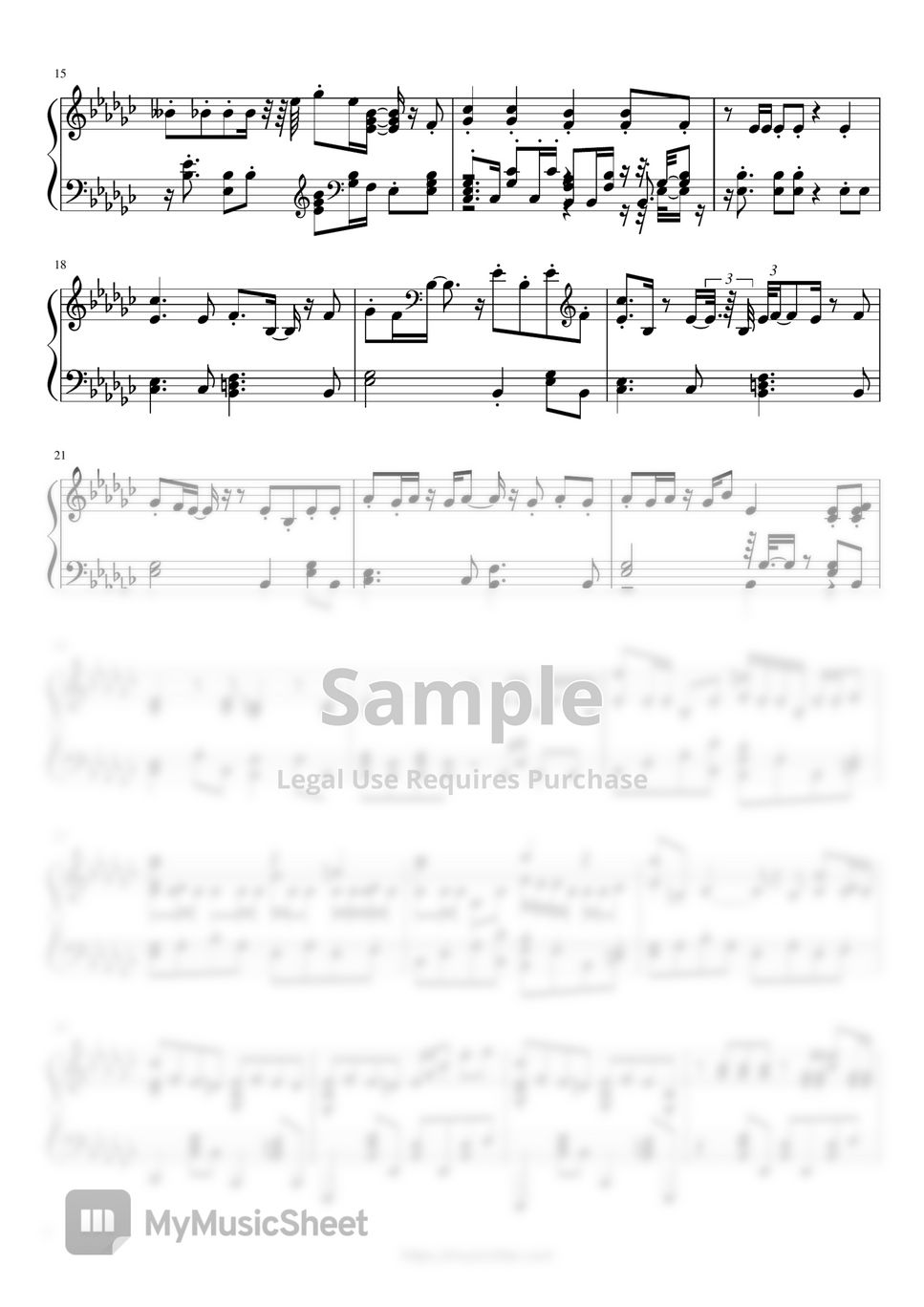 MAMAMOO (마마무) - HIP - Piano Sheet + MP3 Sheet Music