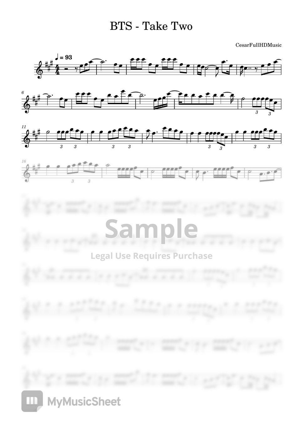 BTS - Take Two Sheets