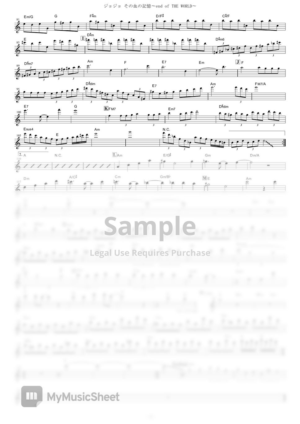 JO☆STARS～TOMMY, Coda, JIN～ - JoJo - Sono Chi no Kioku: end of THE WORLD ...