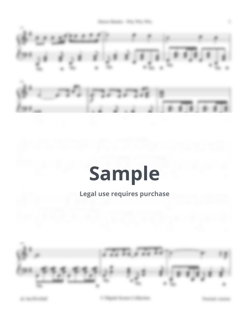 Shawn Mendes - Why Why Why Sheet Music by Digital Scores Collection