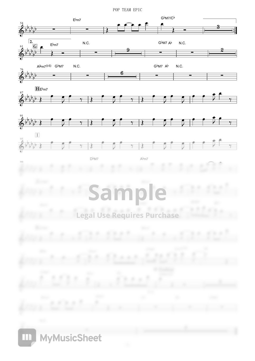 POP TEAM EPIC - POP TEAM EPIC (in C) Sheets