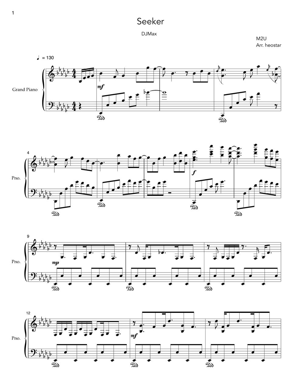 M2U - Seeker (DJMAX) Sheet by heostar