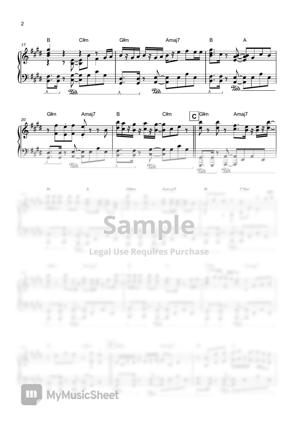 YOASOBI - Adventure Sheet Music by THETA PIANO