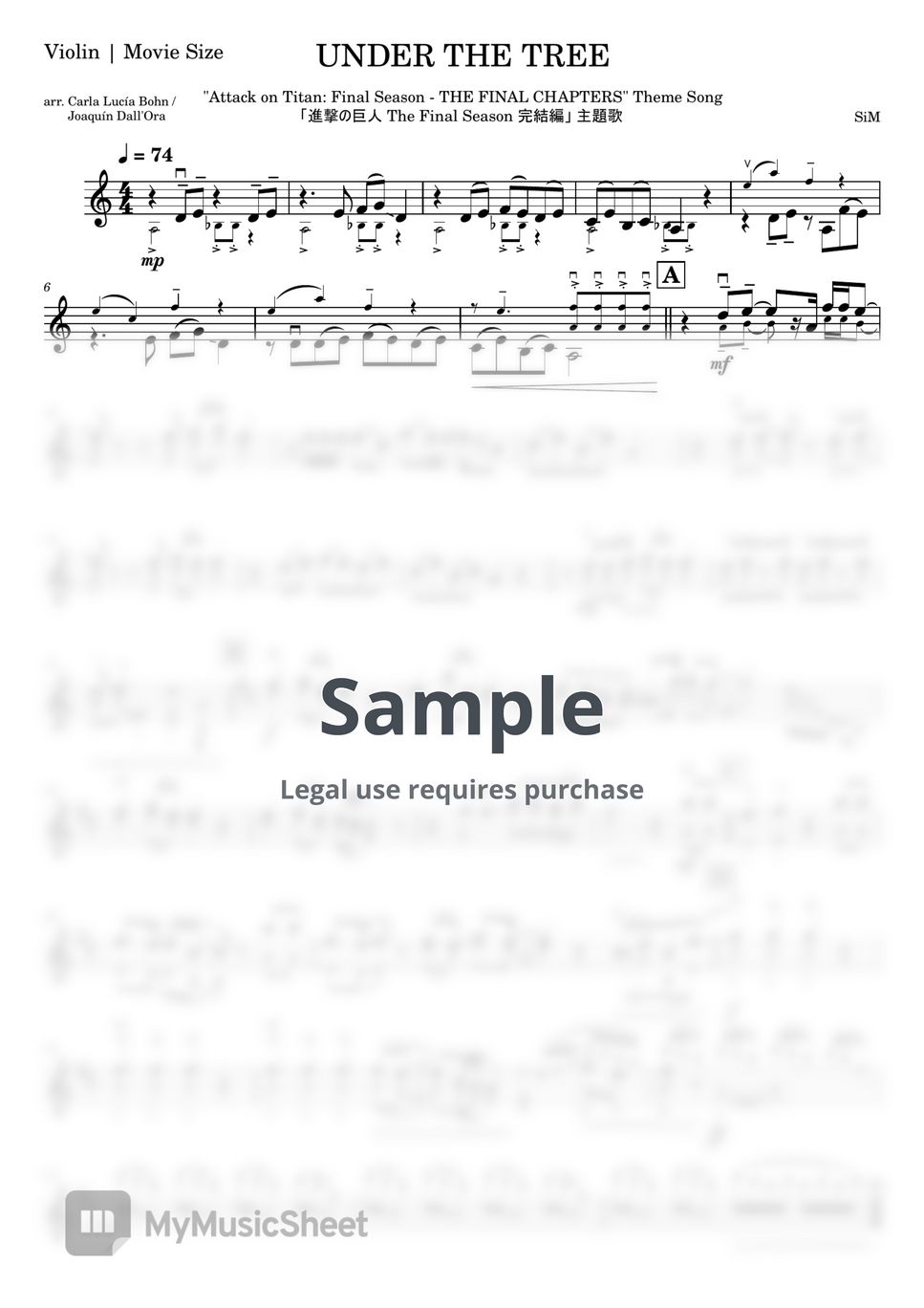 SiM - UNDER THE TREE | "Attack on Titan Final Season - THE FINAL ...