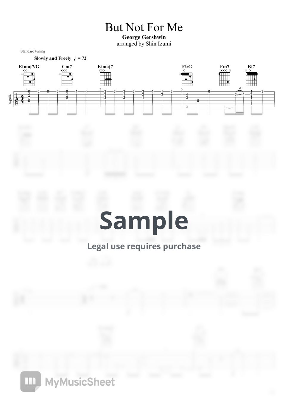 George Gershwin - But Not for Me Лист by Shin Izumi