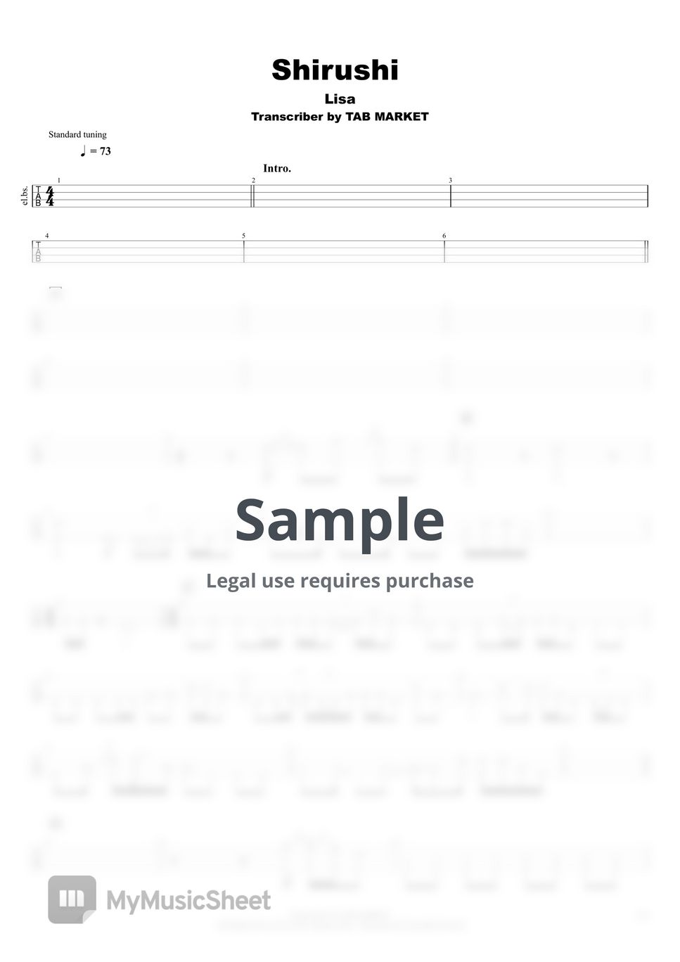 Lisa - Shirushi Sheets by Tab Market