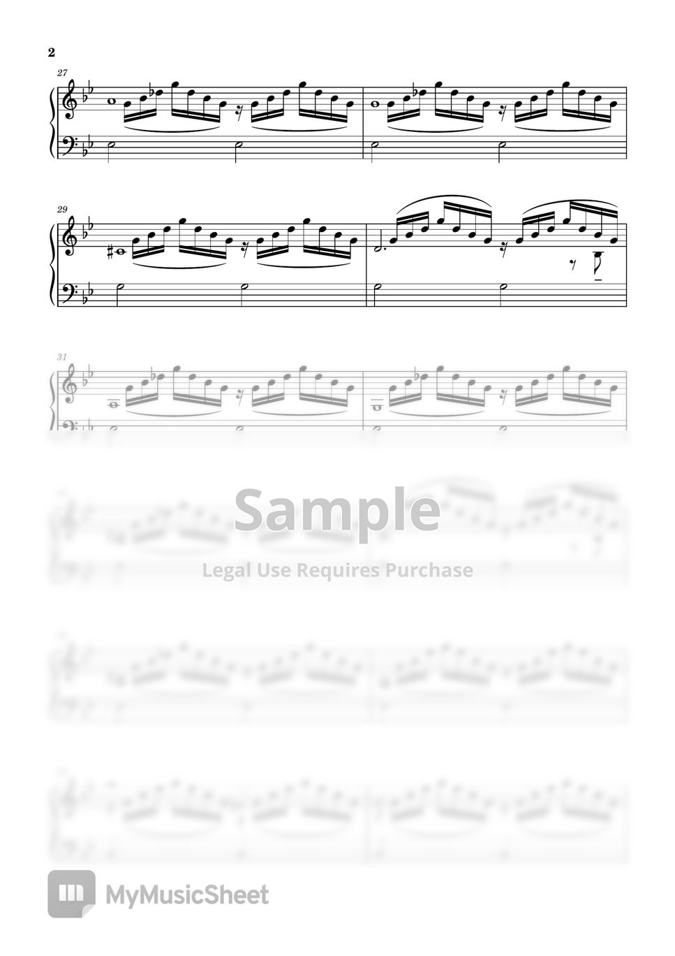 Unknown - “The Penthouse: War in Life” BGM OST | Solo Piano Sheet Music ...