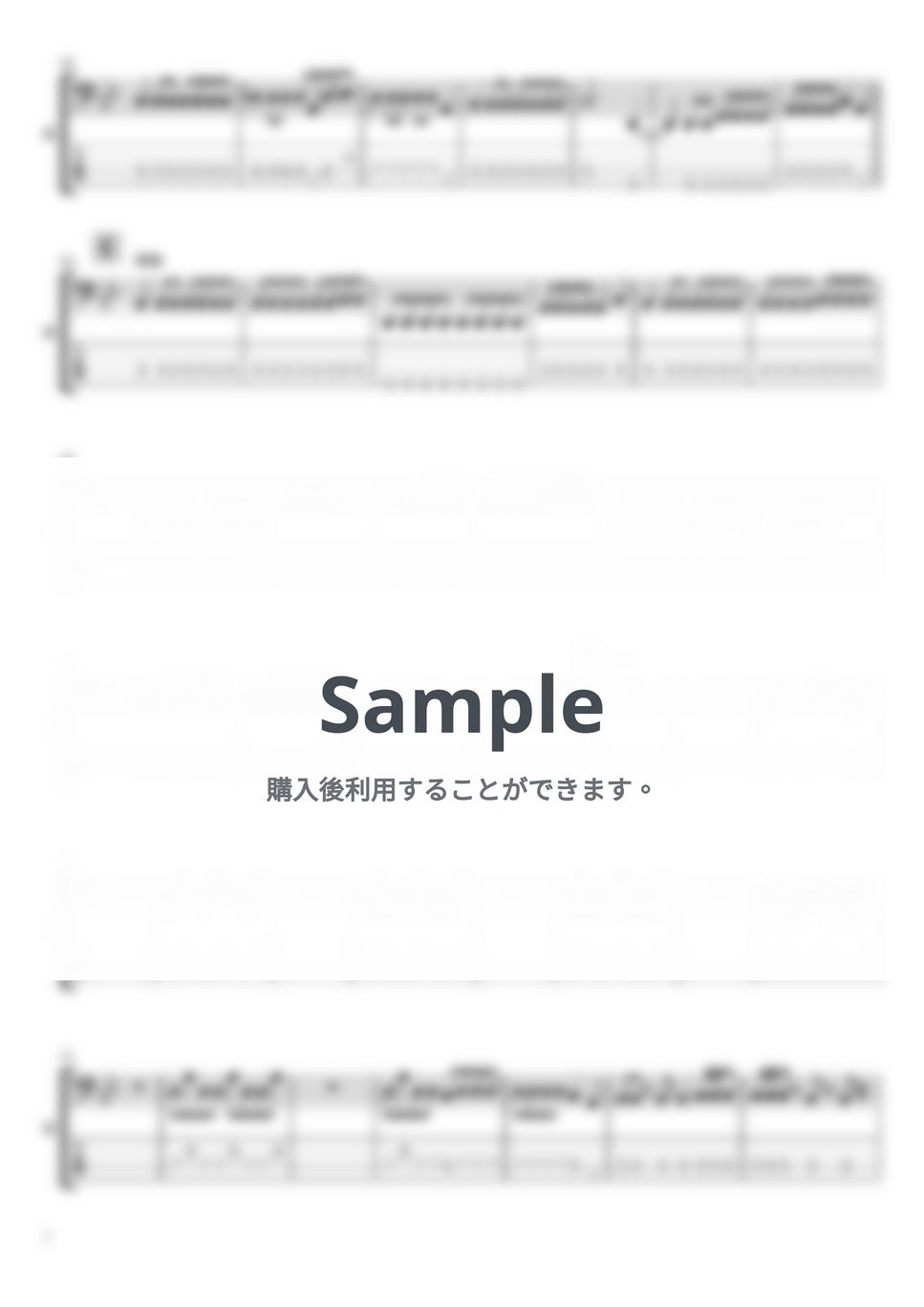 ACE COLLECTION - December9 (ベースTAB譜) タブ+五線譜 by やまさんルーム