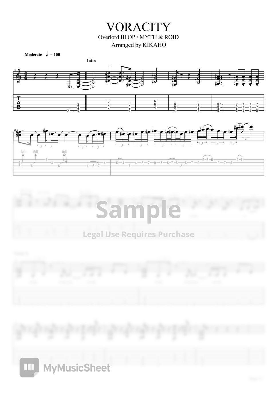 Overlord III - VORACITY Sheets by MYTH＆ROID