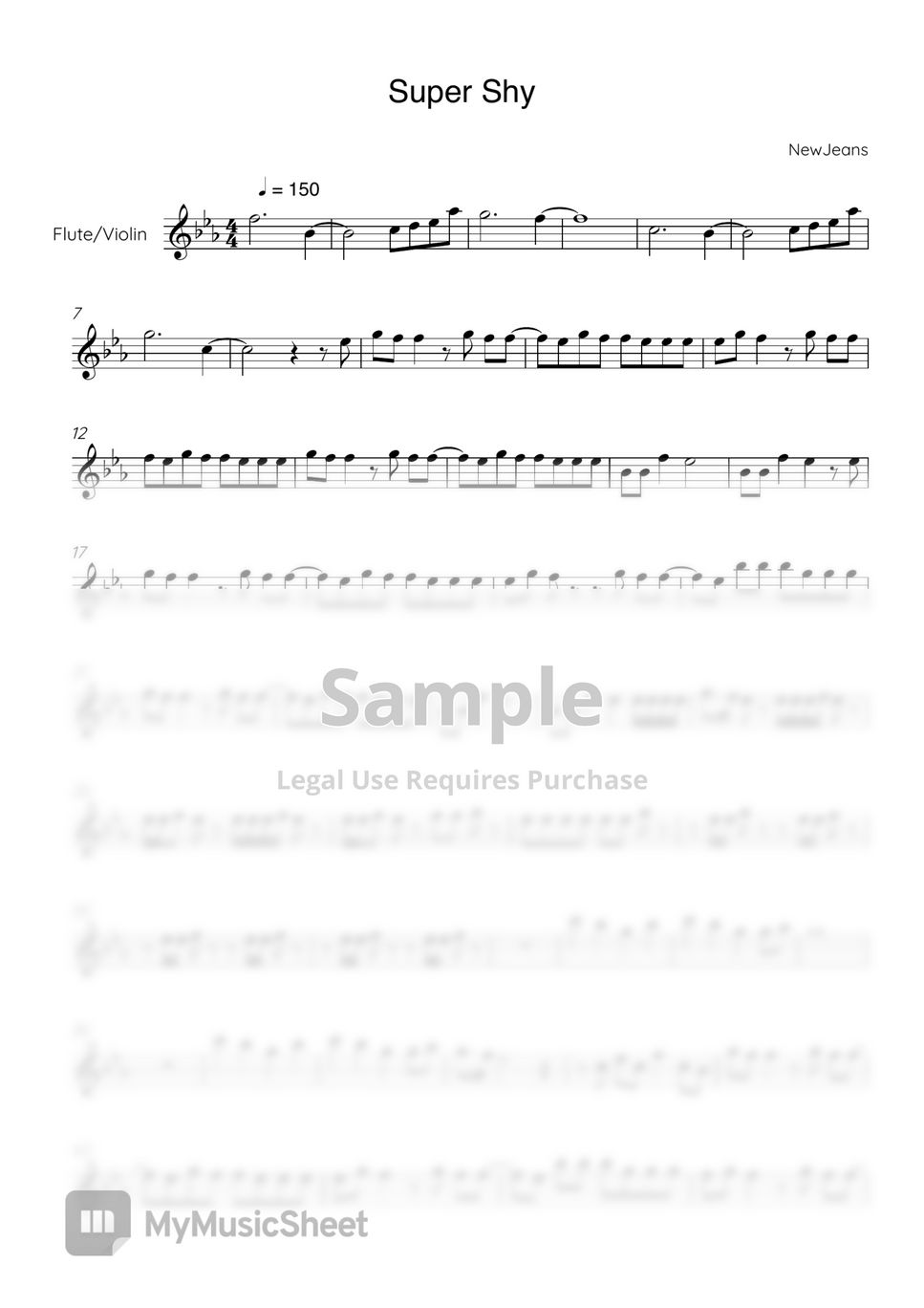 NewJeans - Super Shy Sheets by JL