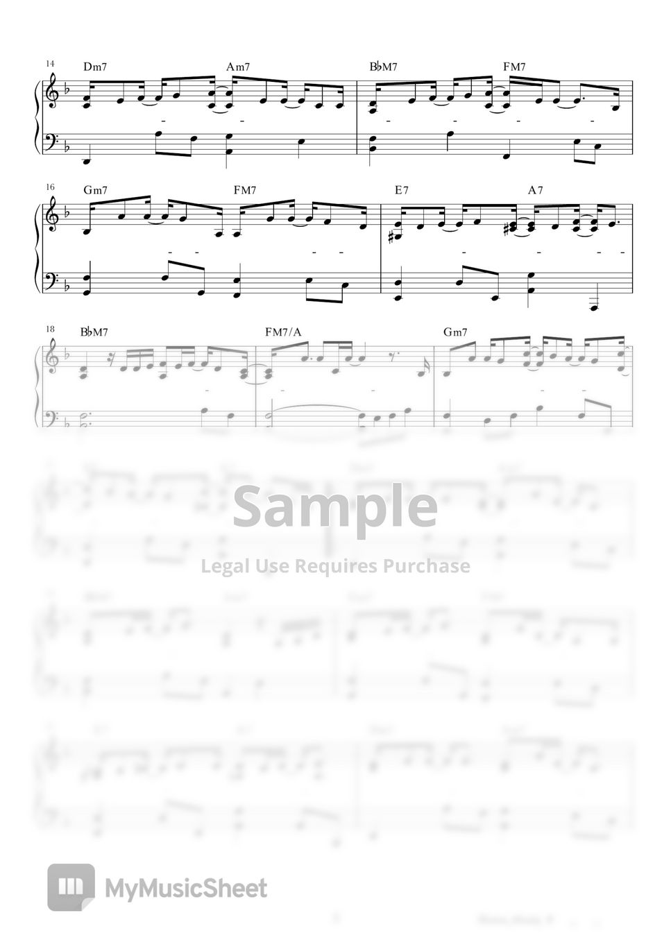 Heize - 비도 오고 그래서(You,Clouds,Rain) (Easy Ver.) 악보 by Lava